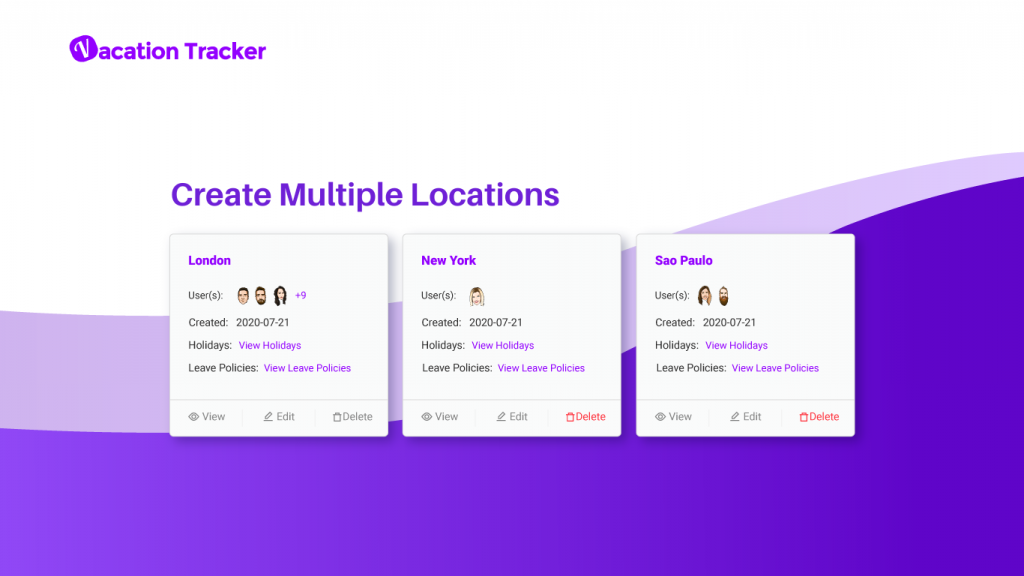 Vacation Tracker v2.0: Locations - Vacation Tracker