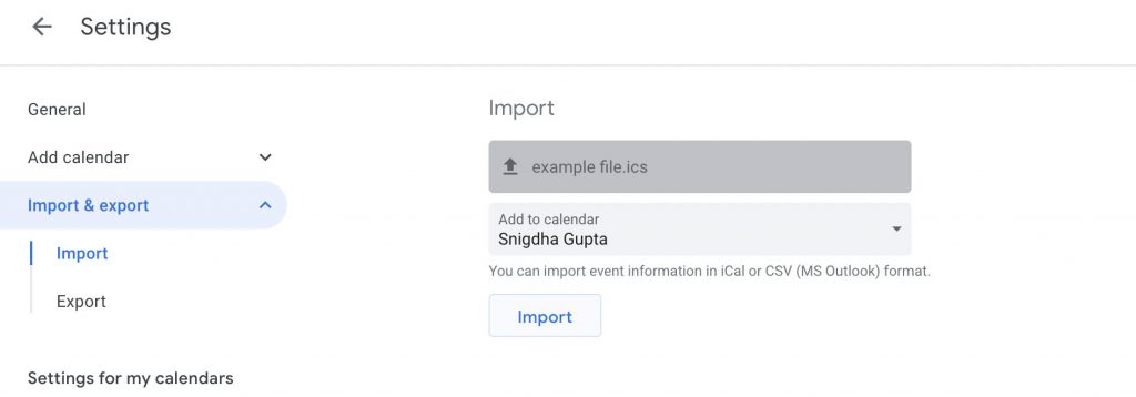 How To Import iCal Into Google Calendar - Vacation Tracker