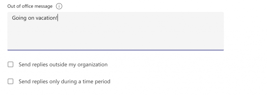 How To Set An OOO Message in Microsoft Teams - Vacation Tracker