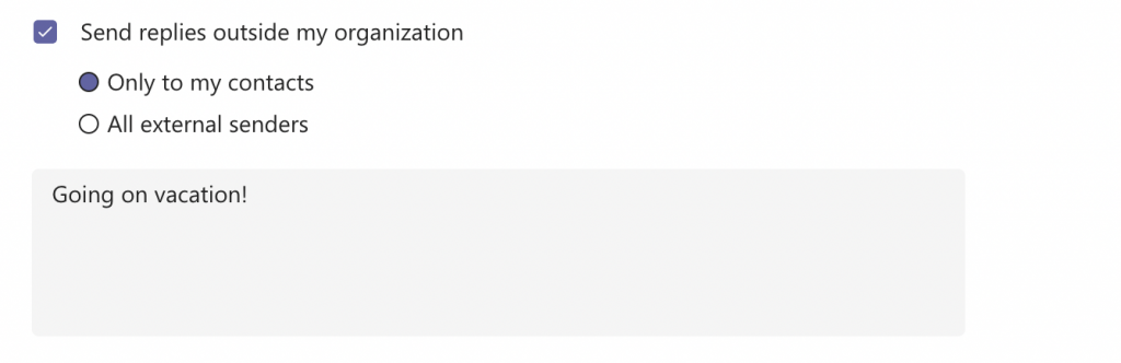 How To Set An OOO Message in Microsoft Teams - Vacation Tracker