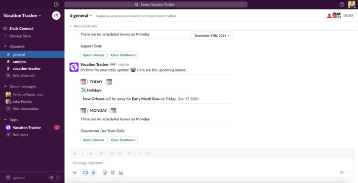 How To Set Up A Slack Out of Office Status - Vacation Tracker